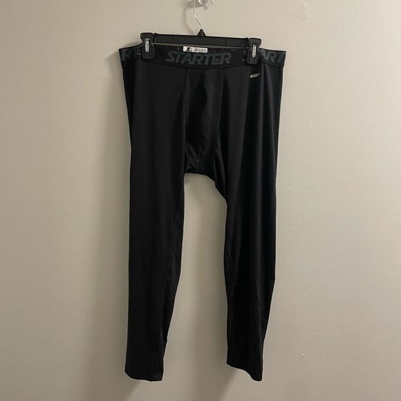 STARTER | Pants | Mens Drystar Starter Black Compression Leggings ...